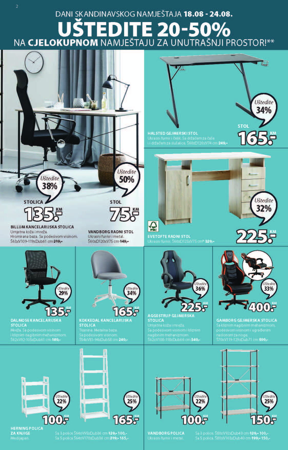 JYSK Katalog BiH 【SNIŽENJE -67%】AVGUST 2022 FENOMENALNI POPUSTI od 18.8 ...