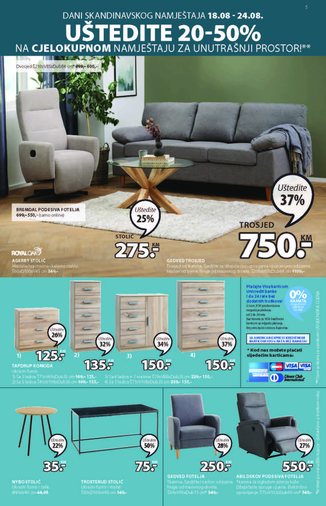 JYSK Katalog BiH 【SNIŽENJE -67%】AVGUST 2022 FENOMENALNI POPUSTI od 18.8 ...