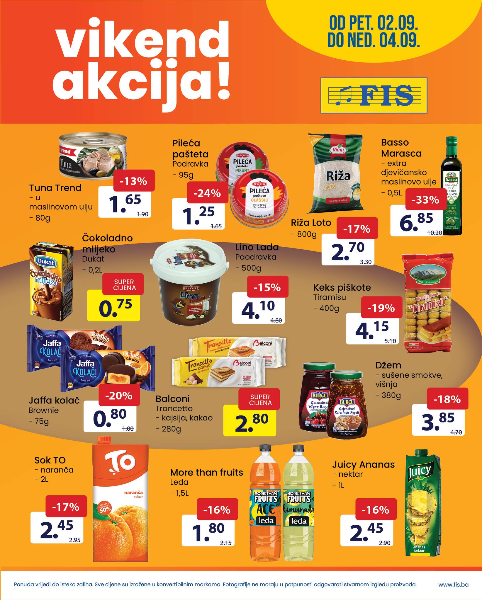 FIS Vikend akcija【Sniženje i do 41%】 SEPTEMBAR 2022 novo sniženje od 2. ...