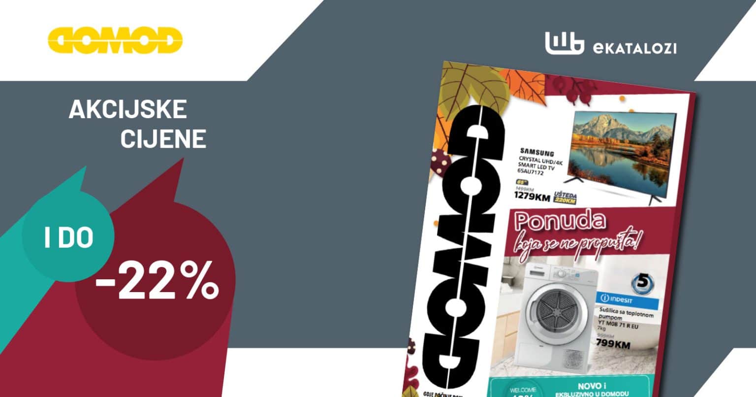 DOMOD Katalog 【SNIŽENJE do 22%】SEPTEMBAR 2022 supe akcija od 5.9. do 25 ...