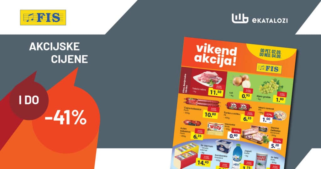 FIS Vikend akcija【Sniženje i do 41%】 SEPTEMBAR 2022 novo sniženje od 2. ...