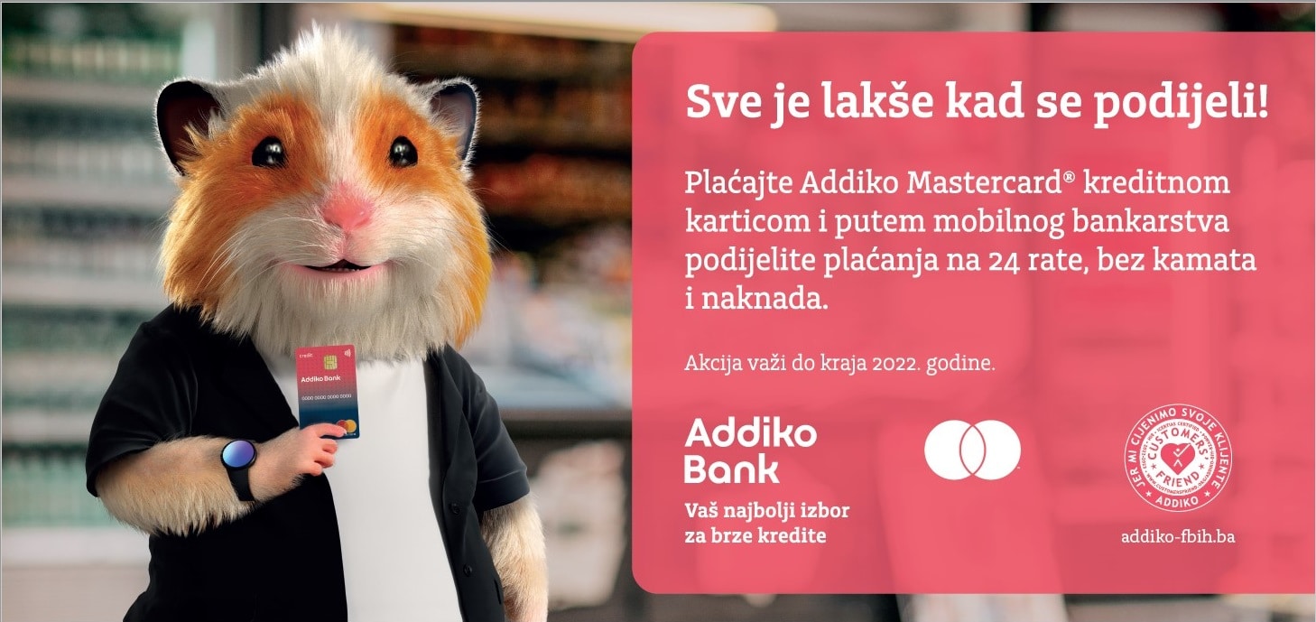 ADDIKO / Kupujte na maksimalno 24 rate bez kamata i naknada